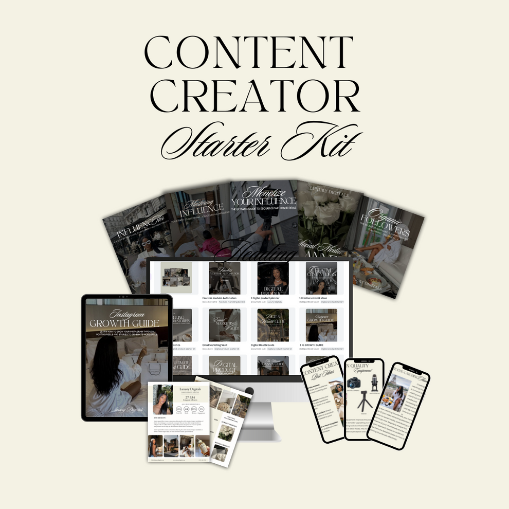 Content Creator Starter Kit – Luxury Digitals